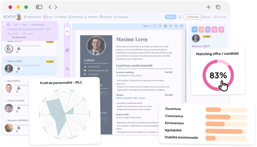 ATS Softy - Simplifiez la gestion des candidatures